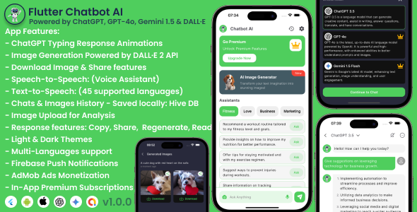 Flutter Chatbot AI - Powered by ChatGPT, GPT-4o & Gemini 1.5 | Image ... Flutter Chatbot AI - Powered by ChatGPT, GPT-4o & Gemini 1.5 | Image ...